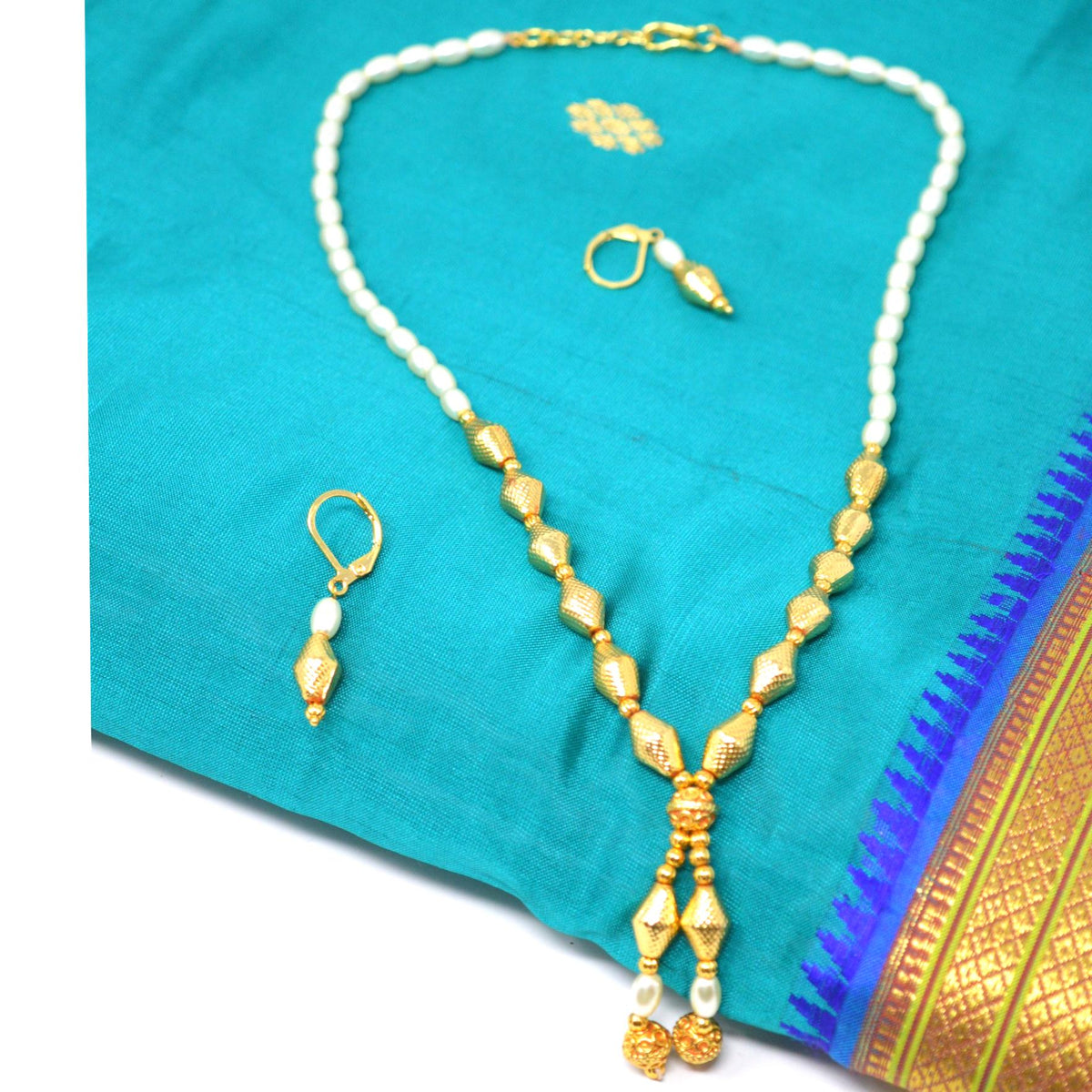 Nimboli Mala | Gold Beads | Saaj